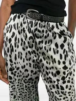 Dolce & Gabbana Leopard-print Silk Satin Palazzo Pants