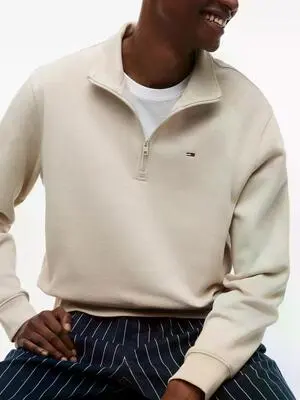 Tommy Hilfiger Quarter-zip Logo-embroidered Sweatshirt