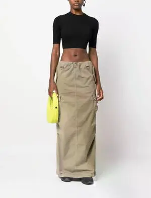 Rabanne Monogram Pattern Crop Top