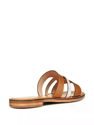 Geox Cut-out Leather Slides