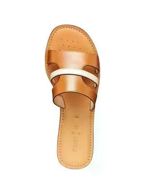 Geox Cut-out Leather Slides