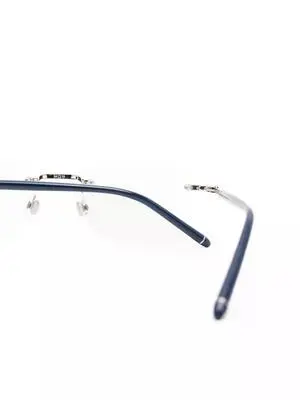 Montblanc Rimless Rectangle-frame Eyeglasses - Silver