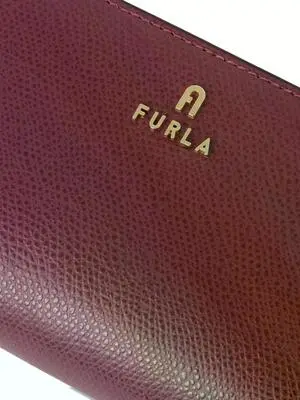 Furla Medium Camelia Leather Wallet - Red