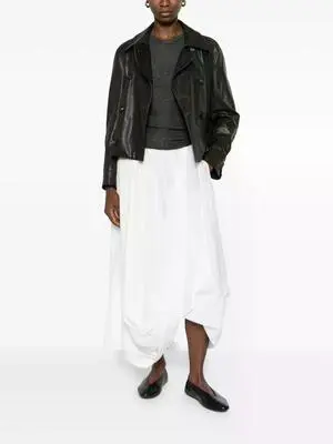 Brunello Cucinelli Metallic Ribbed Sleeveless Top