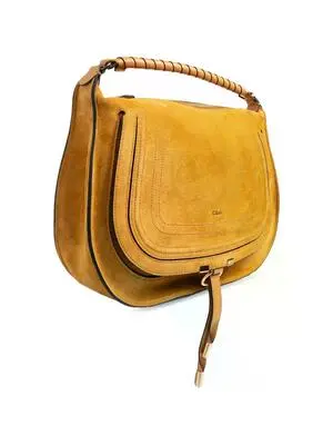 Chloé Marcie Suede Tote Bag - Orange