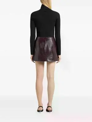 COURREGES Vinyl-effect Mini Skirt