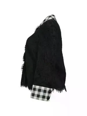Dolce & Gabbana Lace Floral Check Shirt