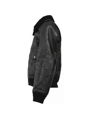 Saint Laurent Shearling Collar Bomber Jacket