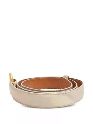 Loro Piana Round Buckle Leather Belt - Neutrals