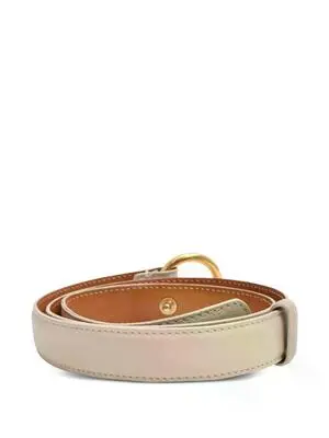 Loro Piana Round Buckle Leather Belt