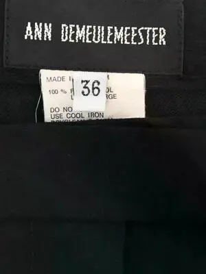 ANN DEMEULEMEESTER VINTAGE Wool Tailored Mini Skirt