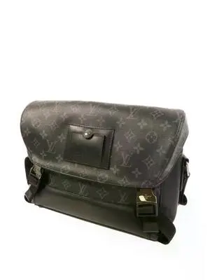 LOUIS VUITTON Monogram Eclipse Voyager Messenger Pm Shoulder Bag - Grey