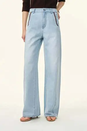 Fabrique Luna Patchwork Soft Barrel Leg Jeans