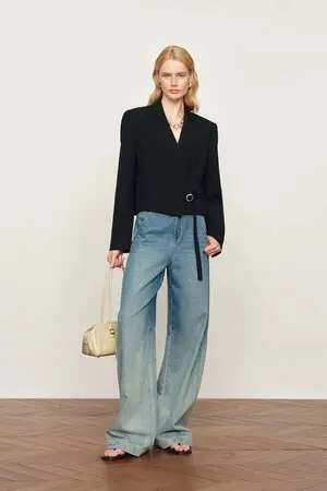 Fabrique Olivia Signature Hand Stitch Blazer In Sheep Wool