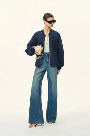 Fabrique Quinn Denim Bomber Jacket