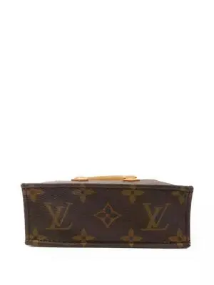 LOUIS VUITTON Petit Sac Plat Monogram Tote Bag - Brown