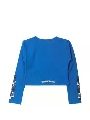 Chrome Hearts Graphic Long Sleeve Crop T-shirt