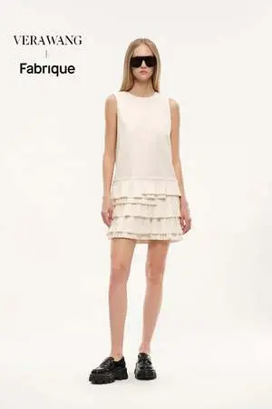 Fabrique Alice Layered Asymmetric Accordion Dress
