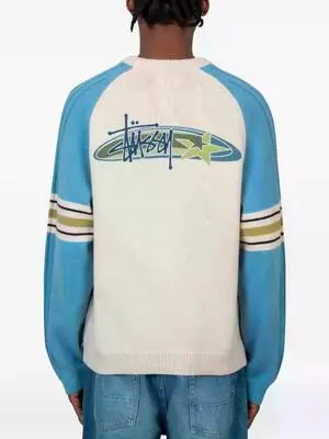 StÜssy Logo-print Raglan Sleeve Sweater