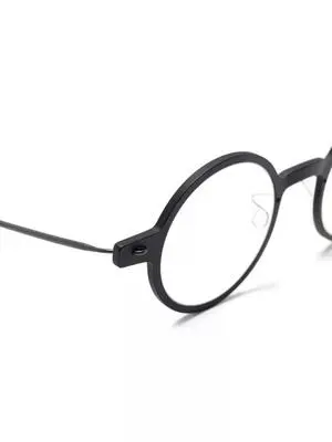 LINDBERG Round Metal Frame Eyeglasses