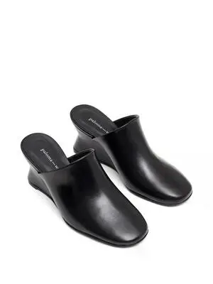 Paloma Wool Wedge-heel Leather Mules