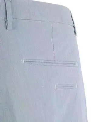 BRIGLIA 1949 Light Twill Pressed-crease Turn-up Trousers