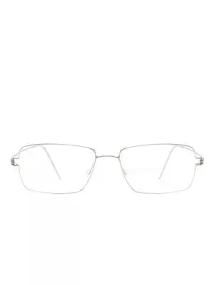 LINDBERG Rectangle Frame Eyeglasses - Silver