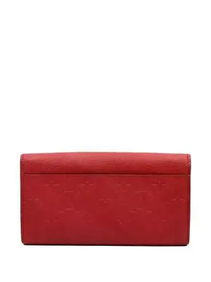 LOUIS VUITTON Nm Sarah Monogram Wallet - Red