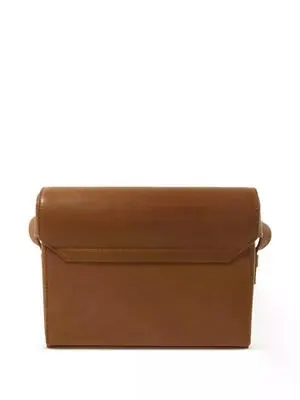 Saint Laurent June Box Calfskin Crossbody Bag - Brown
