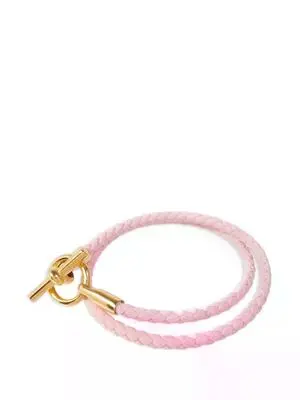 Hermès Glenan Double Tour Bracelet - Pink