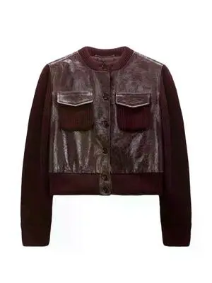 Dorothee Schumacher Lambskin-panelled Knit Jacket