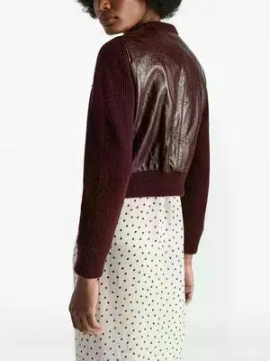 Dorothee Schumacher Lambskin-panelled Knit Jacket