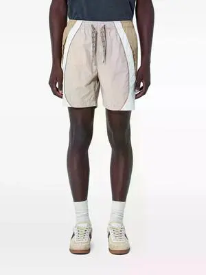 ACHM Contrast Panel Drawstring Shorts