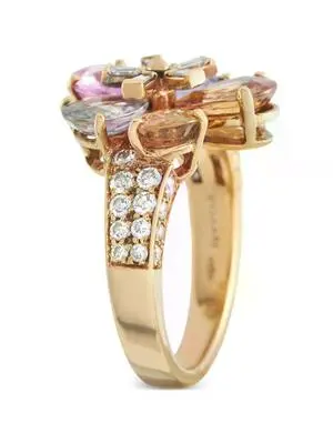 BVLGARI 18k Yellow Sapphire And Diamond Ring - Gold
