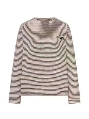 Miu Miu Striped Cotton Sweater