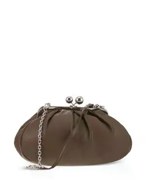 Max Mara Medium Pasticcino Leather Clutch Bag