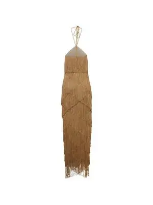 BLESS Laguna Fringe-trimmed Maxi Dress