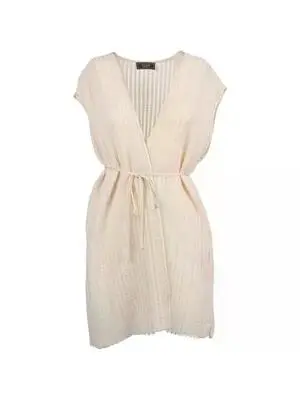 Peserico Belted Open-knit Cardigan-coat