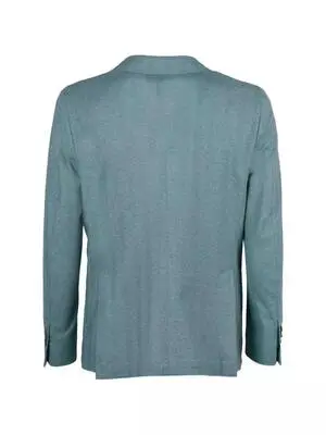 BRERA Herringbone-knit Single-breasted Blazer