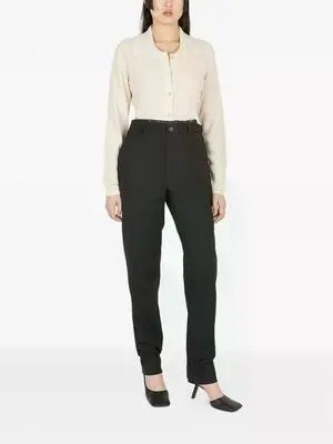 NINAMOUNAH Classic Collar Button Bodysuit