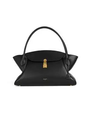 Balmain Medium Pulse Day Bag In Smooth Leather - Black