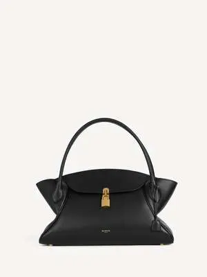Balmain Medium Pulse Day Bag In Smooth Leather - Black
