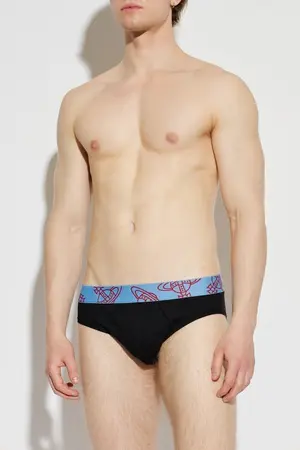 VIVIENNE WESTWOOD Two-pack Of Briefs With Logo
