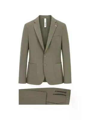 DISTRETTO 12 Notched-lapel Single-breasted Suit - Green
