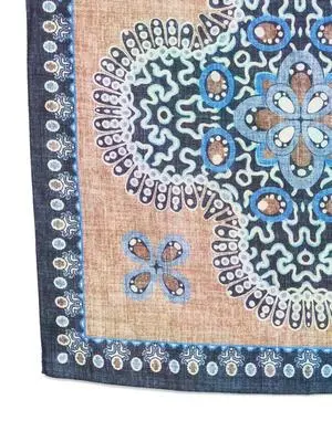 DELL'OGLIO Tokio Geometric-print Scarf