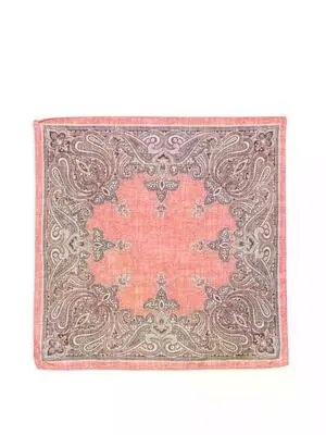 DELL'OGLIO Paisley-print Scarf - Pink