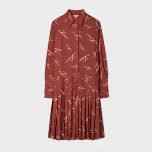 Paul Smith Love" Print Shirt Dress - Red
