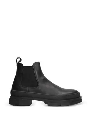 SUMMERY COPENHAGEN Debossed-logo Chelsea Boots - Black