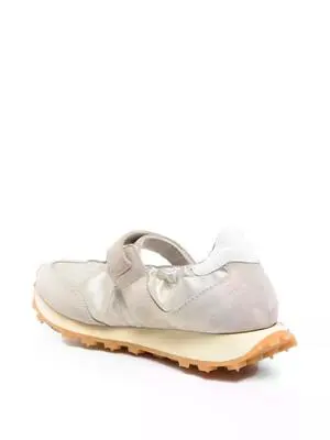RUN OF Bambola Touch-strap Suede-panel Sneakers