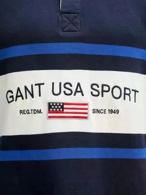 Gant Striped Logo-embroidered Sweater